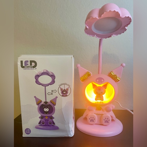 Other | Kawaii Kuromi My Melody Table Lamp With Pencil Sharpener | Poshmark
